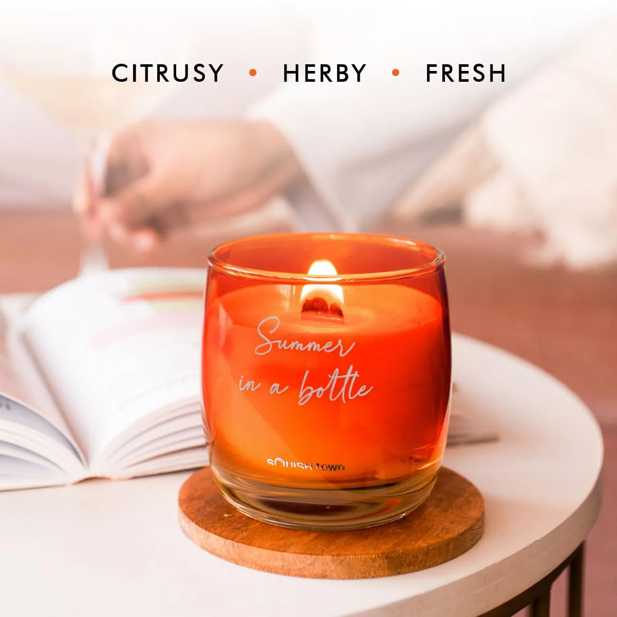 Summer in a bottle - Aromatherapy Scented Candle – Squish Town Private ...